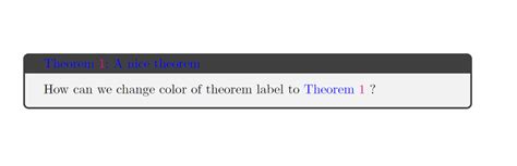 Different Color Of Theorem Name And Theorem Number In Tcolorbox TeX LaTeX Stack Exchange