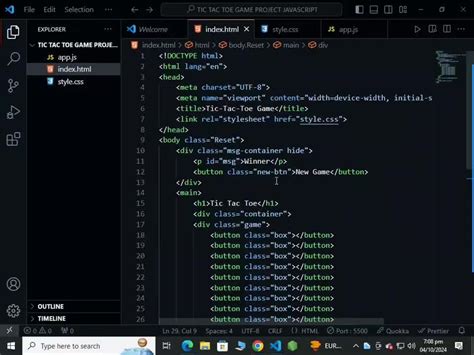 Fareed Hussain On Linkedin Webdevelopment Coding Tictactoegame Codinglife Tech Programmers
