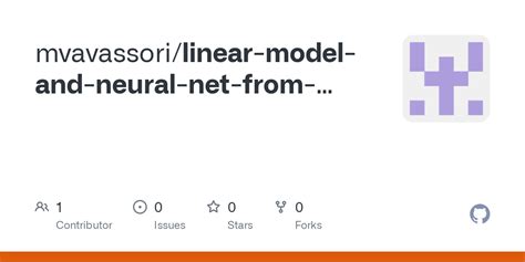 Github Mvavassori Linear Model And Neural Net From Scratch