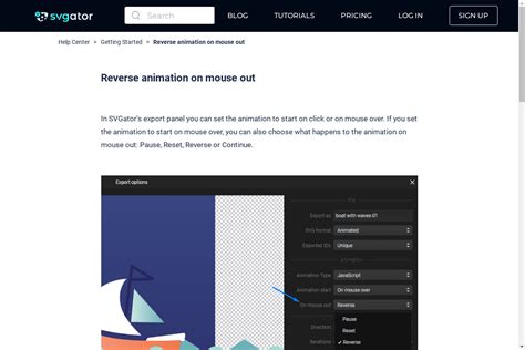 How To Reverse The Animation On Mouse Out Svgator Help