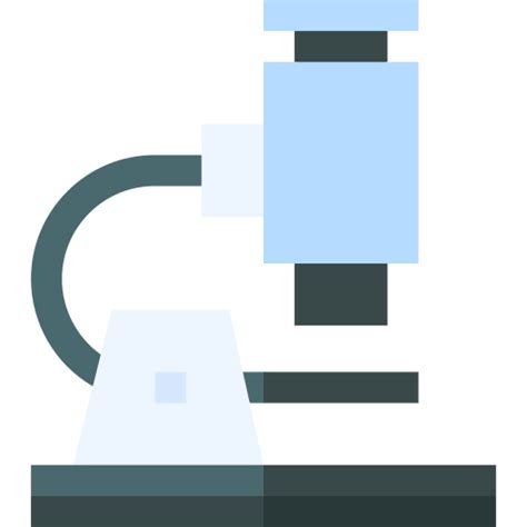 Microscope Basic Straight Flat Icon