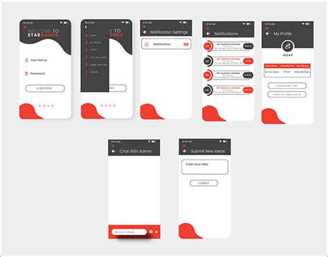 Application UI Design On Behance