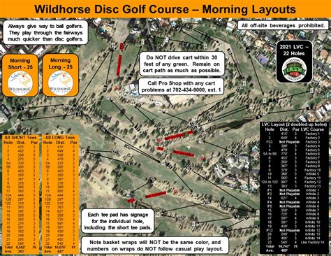 Disc Golf Information Wildhorse Golf Club