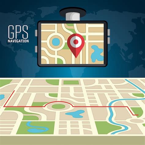 Premium Vector Gps Navigation Design