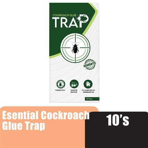 Esential Anti Cockroach Glue Trap 10s Pesticide Free Solution