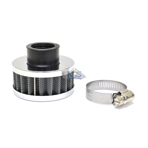 Universal M2 Chrome End Cap Round Air Filter Pods W Clamp Ebay