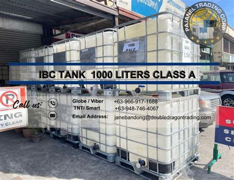 Ibc Tank 1000 Liters Class A Chemical Grade Cavite