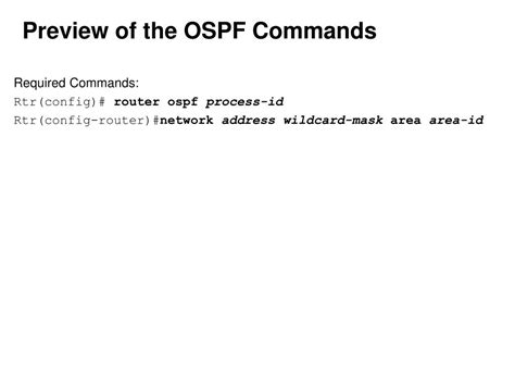 Ppt Ch2 Ospf Single Area Ospf Powerpoint Presentation Free