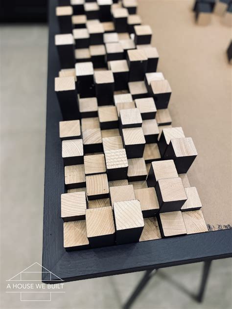 How To Make A Wood Block Art Piece Or Sound Diffuser Wood Wall Art