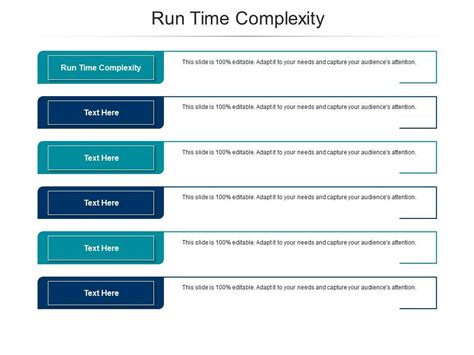 Run Time Complexity Ppt Powerpoint Presentation Topics Cpb
