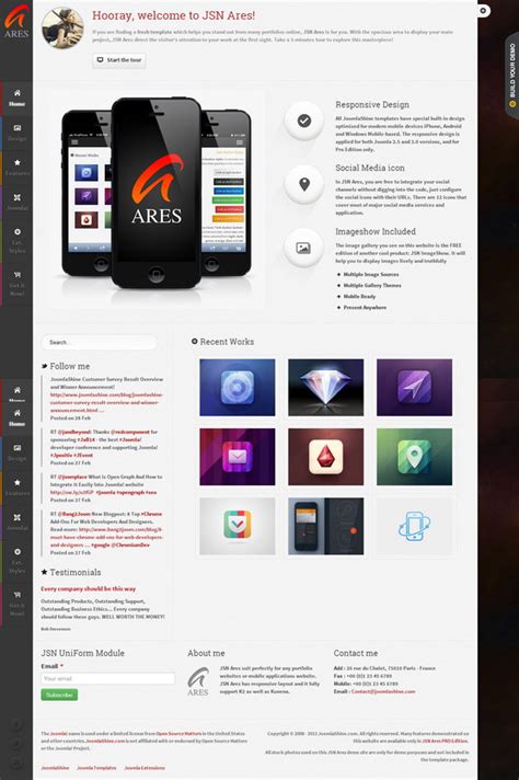 Awesome Free Responsive Joomla Templates DesignDrizzle Free Resources For Web