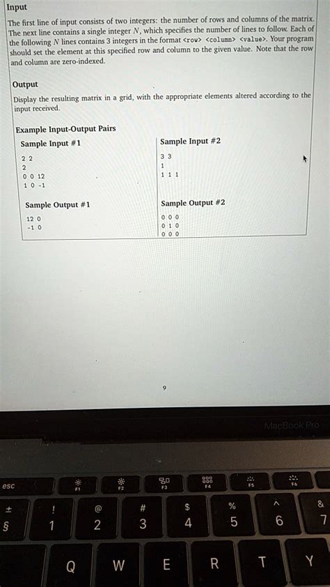 Please Help With A C Program That Does The Following Input The First Line Of Input Consists