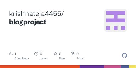 GitHub Krishnateja Blogproject