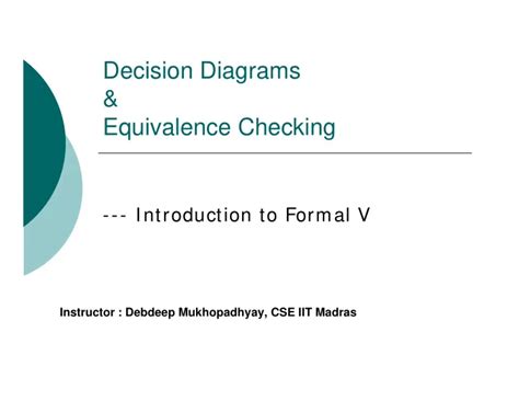 Ppt Decision Diagrams And Equivalence Checking Introduction To
