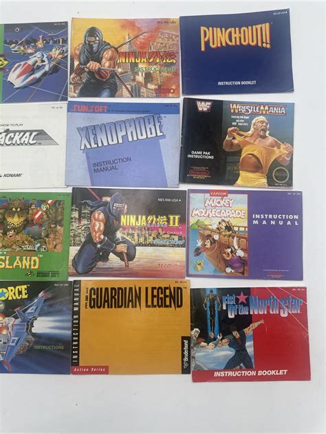 Nes Game Manuals Pick And Choose Ebay