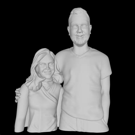 Stl File Brother And Sister Tall Boy Couple Friends・3d Print