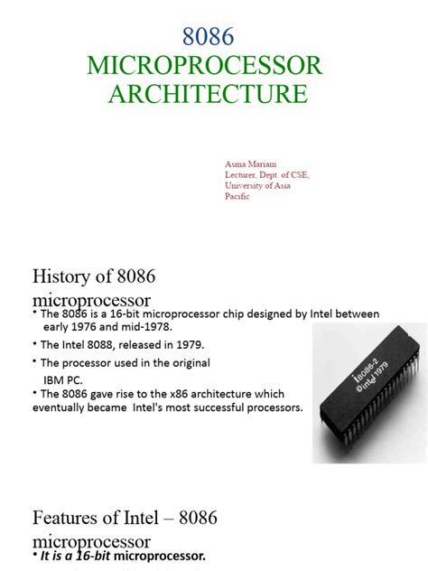 lecture 2 8086 architecture download free pdf central processing