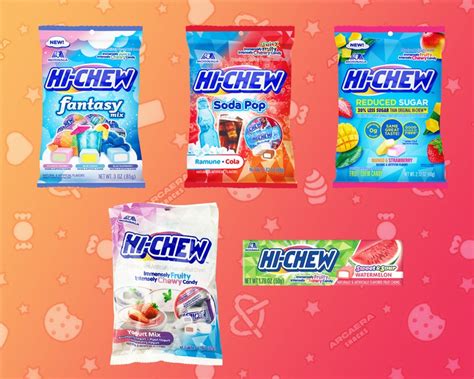 Hi Chew Candy Japanese Chewy Candy Fantasy Mix Ramune Etsy