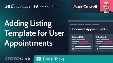 How To Display User Appointments With The Listing Grid Widget Jetappointment And Elementor Youtube