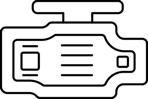 Engine Icon In Black Outline 24884530 Vector Art At Vecteezy