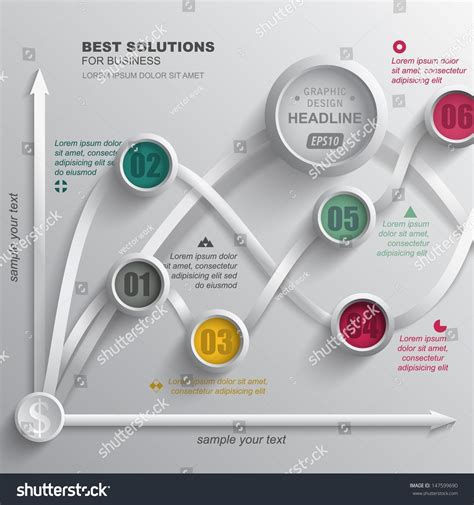 Abstract Infographics Vector Template Data Presentation Indicators Creative Design