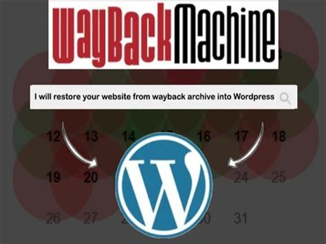 your website restored from way archive wayback machine to wordpress