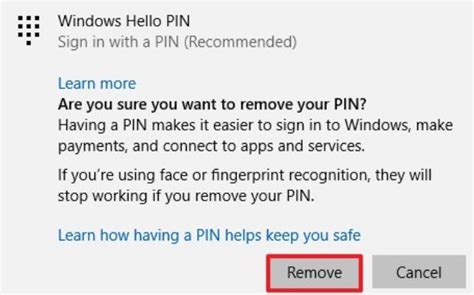 How To Disable Windows Hello Pin Windows Password Reset