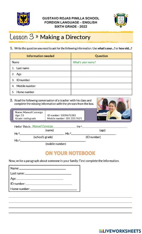 Making A Class Directory 2297864 Nelson Torres Live