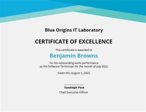 13 Free Performance Certificate Templates Customize And Download