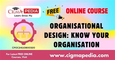 Organisational Design Know Your Organisation Free Online Course Cigma Pedia