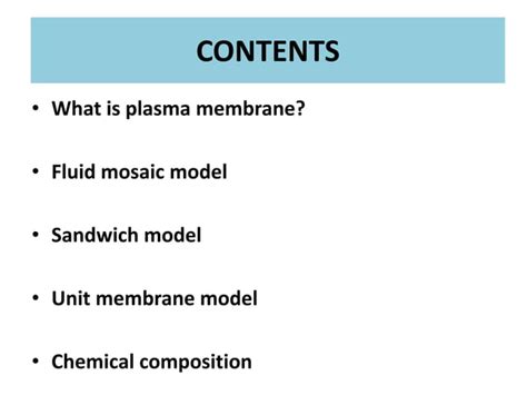 Structure Of Model Membrane PPTX
