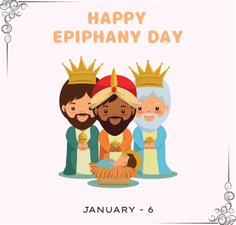 Beige Minimalist Happy Epiphany Day Epiphany Is A Christian Festival Vector January 6 16347987