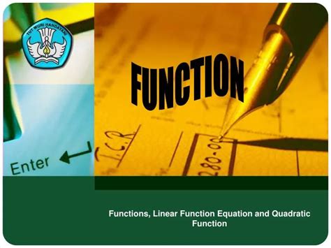 ppt functions linear function equation and quadratic function