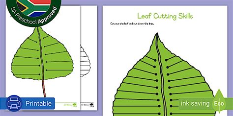 Garden Theme Preschool Leaf Cutting Activity Twinkl