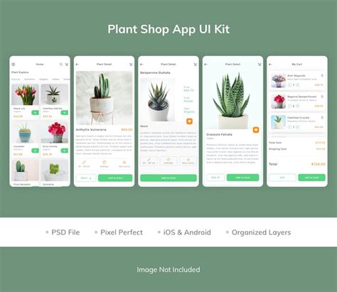 Premium Psd Plant Shop App Ui Kit