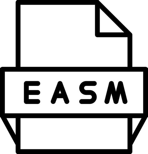 Easm File Format Icon 15824792 Vector Art At Vecteezy