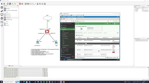 fortigate gns3 nse4 dhcp server default route firewall policy
