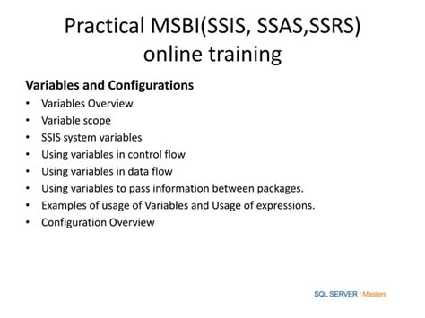 Practical Msbissis Ssasssrs Pptx
