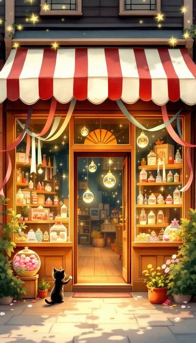Free Magical Candy Shop Image Magical Vintage Storefront Download At Stockcake