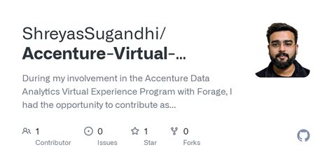 Github Shreyassugandhi Accenture Virtual Internship During My Involvement In The Accenture