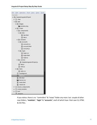 AngularJS Project Setup Step By Step Guide RapidValue Solutions PDF