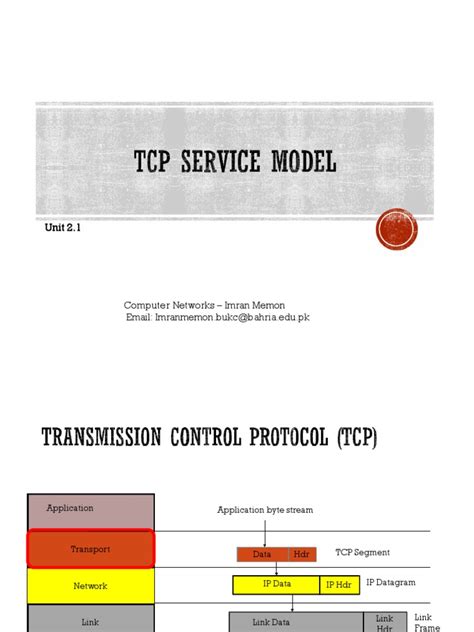 2 1 2 5 Tcp Service Model Pdf Transmission Control Protocol