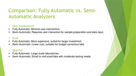 Ppt Exploring Fully Automatic Vs Semi Automatic Biochemistry Analyzers Powerpoint