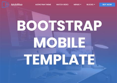 Bootstrap Mobile Template Aards Nominee