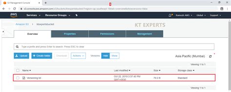 Amazon S3 Versioning In Aws Ktexperts