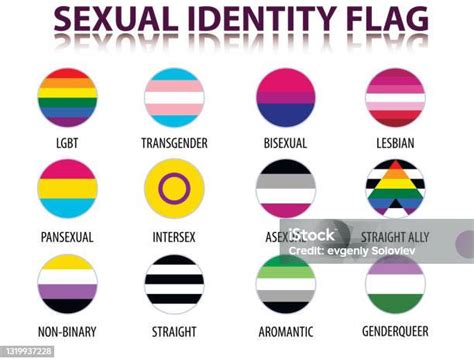 서클 성적 정체성 자부심 게이 트랜스젠더 양성애자 레즈비언 등의 성소수자 기호 의 국기 세트 소셜 네트워크에 대한 라운드 아이콘 블로거에게 이상적입니다 벡터 일러스트레이션