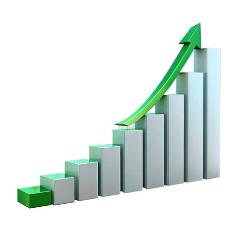3d Graphic Of A Growing Bar Graph Showing Positive Progression 56472095 Png