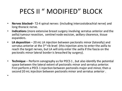 Pec I And Pecs Ii Serratus Anterior Block