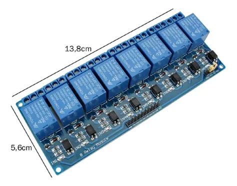 Módulo Relé 8 Canais 5v Arduino Pic Led Raspberry Esp32 R 47 Em Contagem Minas Gerais