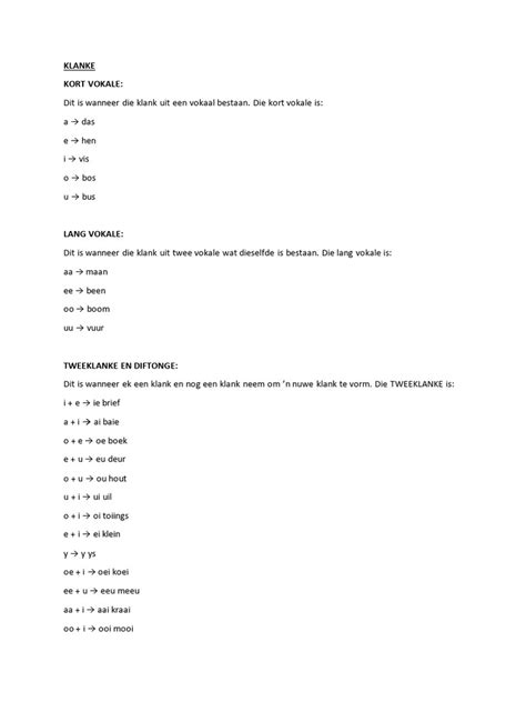Klanke En Lettergrepe Pdf